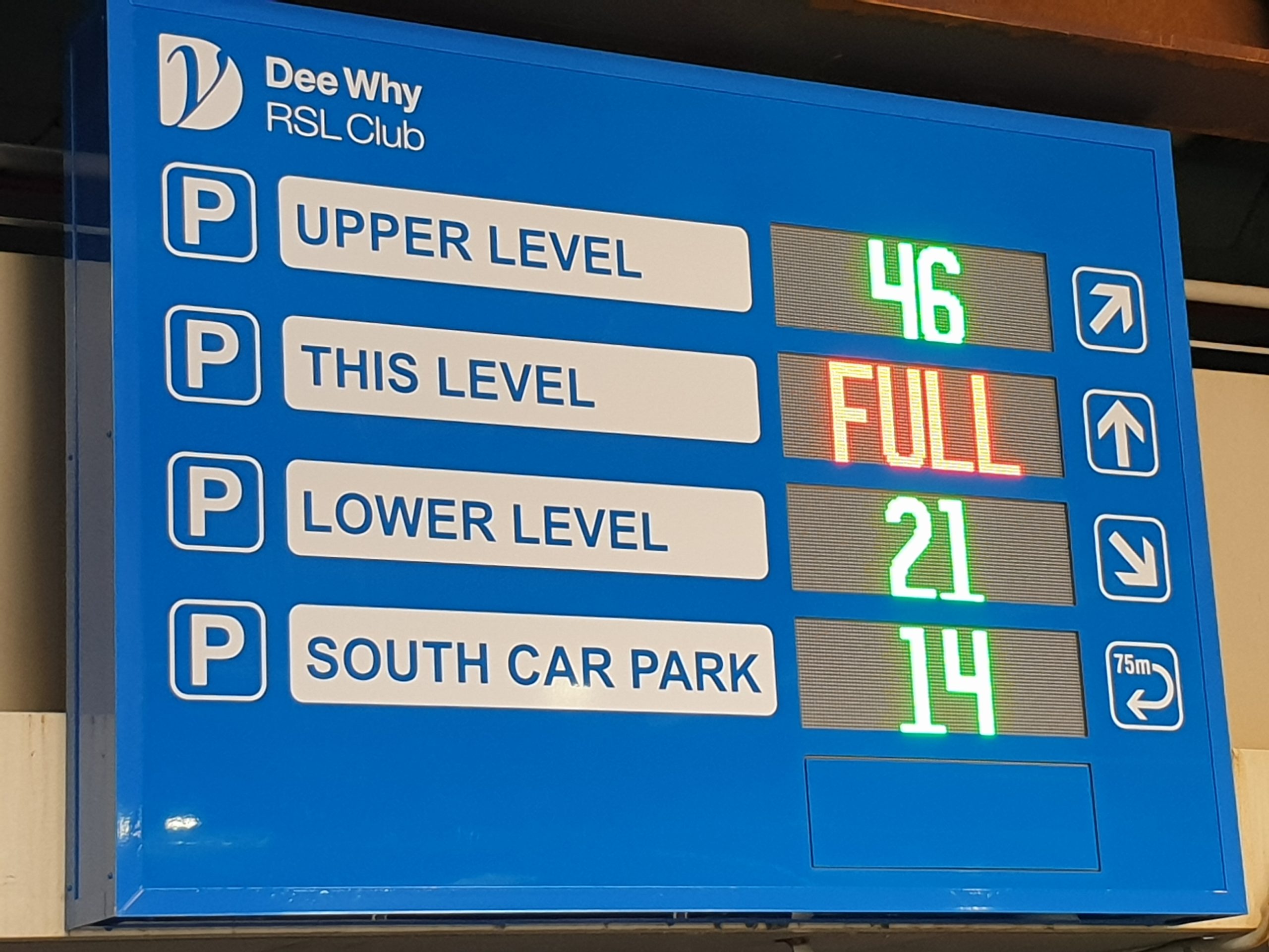 Internal Wayfinding Signage - Park Agility Parking Guidance