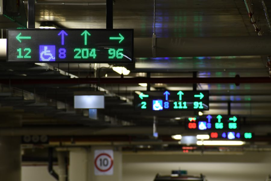 Car park wayfinding signage - Park Agility Parking Guidance