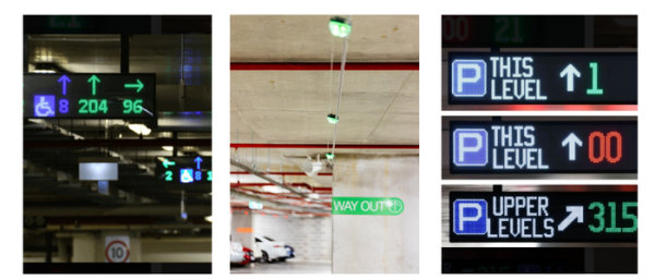 Parking signage in Car Parks - Park Agility Parking Guidance